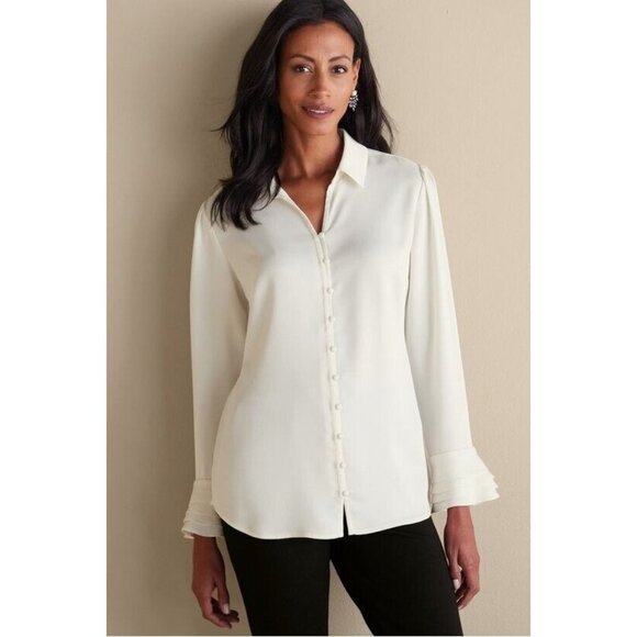 Soft Surroundings | Tops | Nwt Soft Surroundings Sonnet Button Up ...